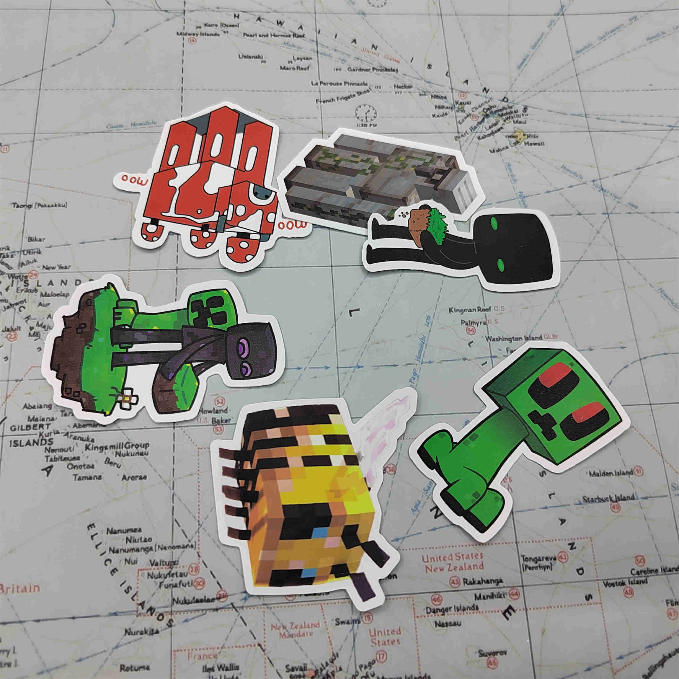 50 Game Minecraft Stickers Waterproof Sticker Decal Laptop - Etsy