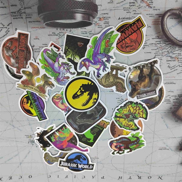 Jurassic Stickers - Etsy