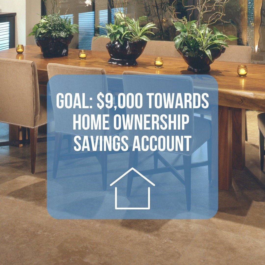 Phone Wallpaper, Reminder Goal Home Ownership Reminder 9000 Dollars for Savings Account, iPhone ...