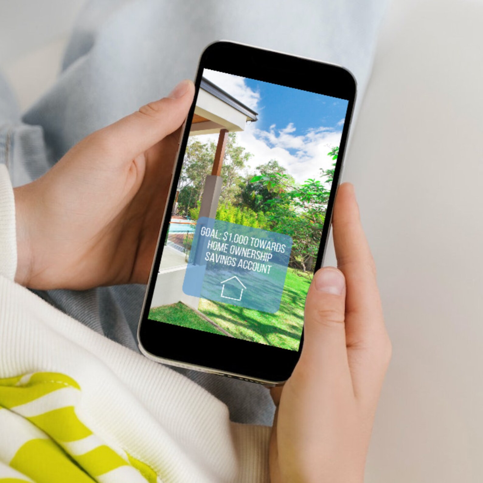 Phone Wallpaper, Reminder Goal Home Ownership Reminder 1000 Dollars for Savings Account, iPhone ...