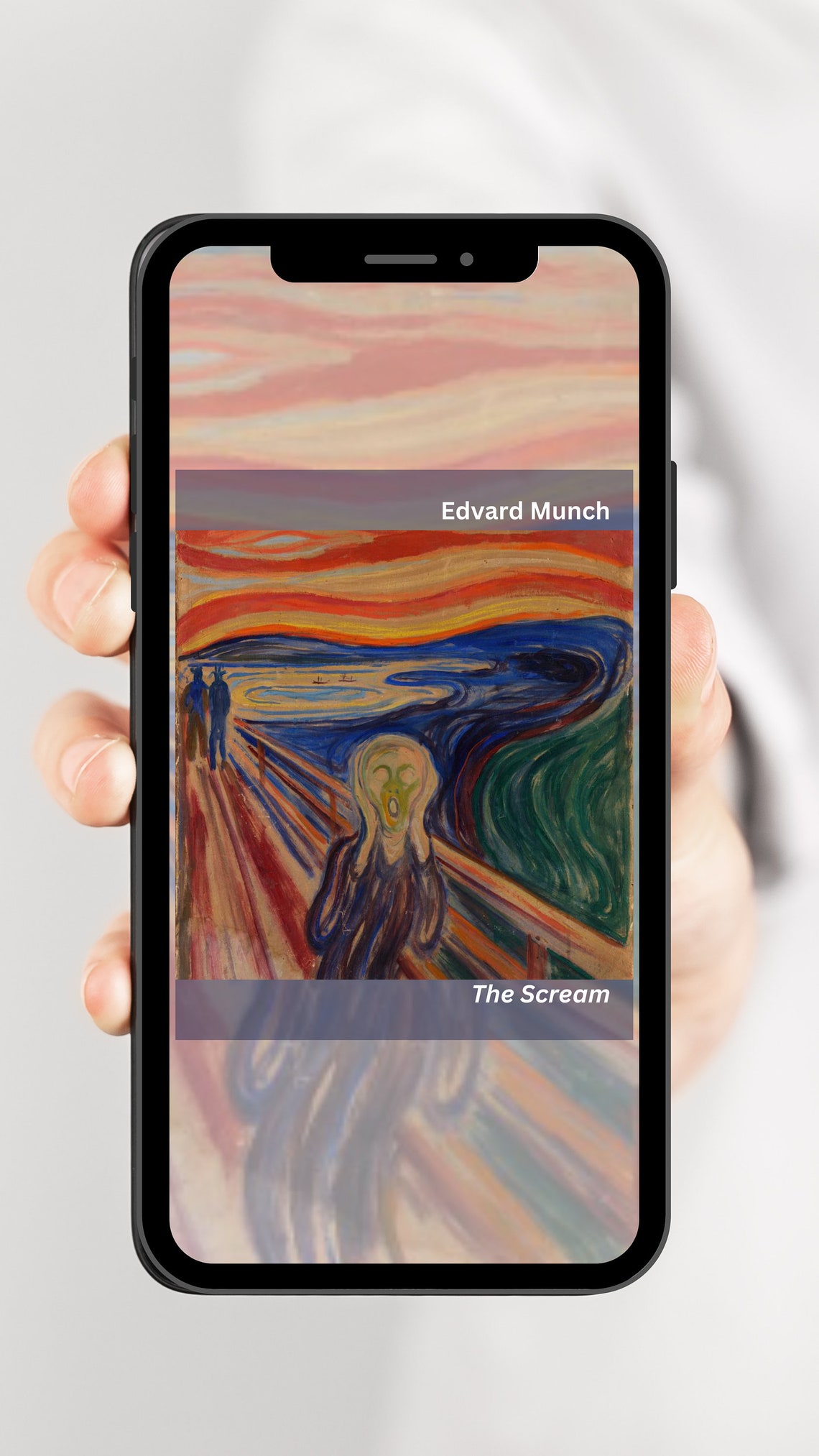 Aesthetic Phone Wallpaper, the Scream Phone Wallpaper, Edvard Munch ...