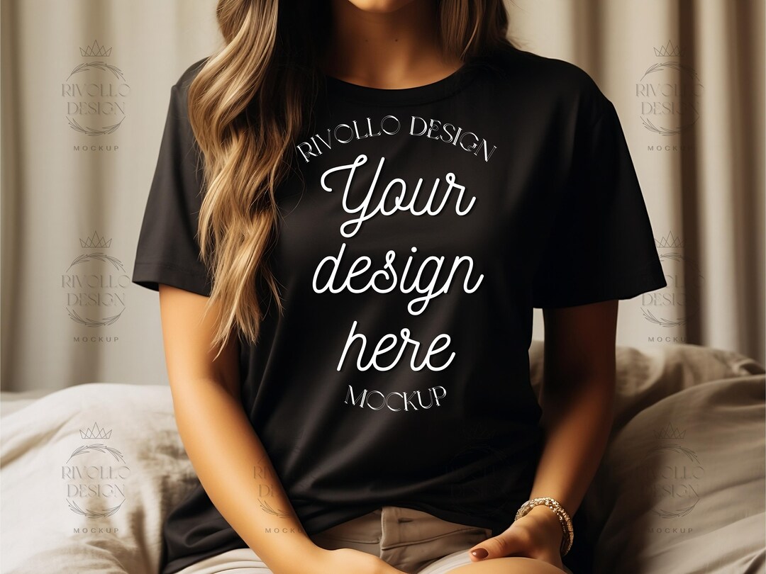 Gildan 5000 Model Mockup, Gildan Black Mockup, Gildan Model Mockup ...