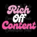 Rich off Merch, Png Svg, Rich, Business Owner, Business, Girlboss ...