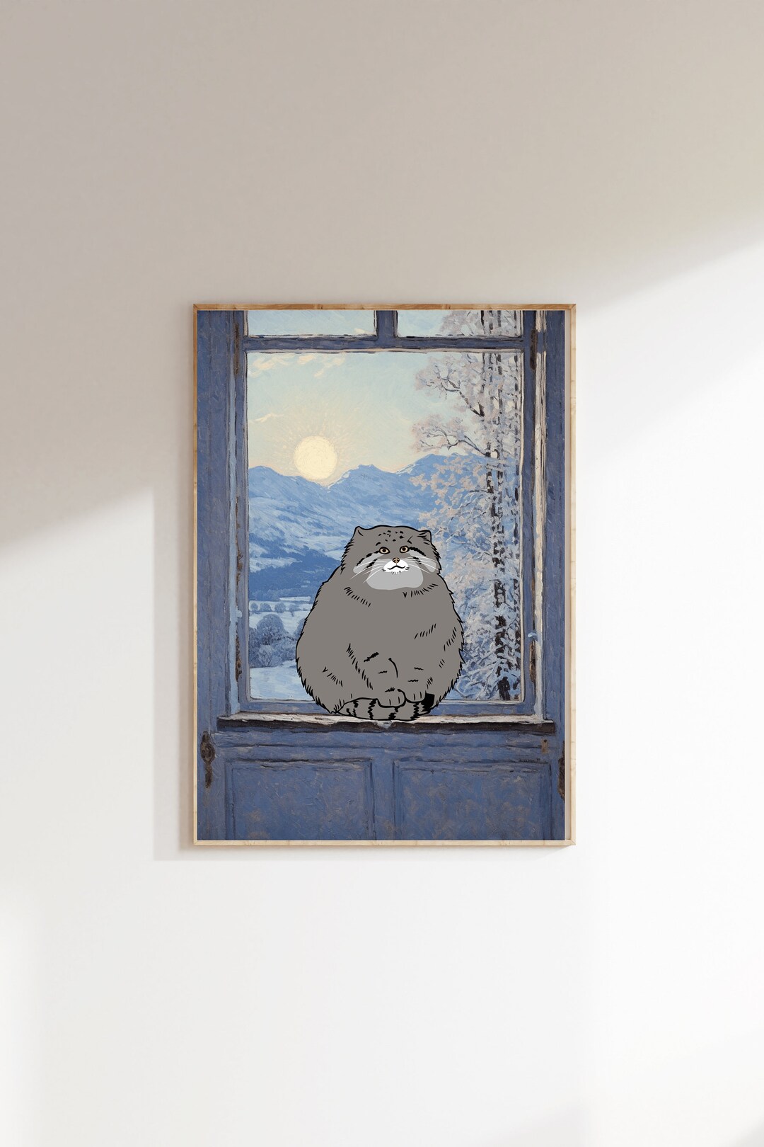 Open Window Cat Poster I Funny Cat Print I Funny Gift I Home Decor ...