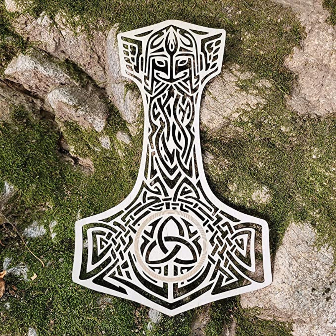 Enchanted Mjolnir - Magical Thor Hammer Laser Cut File - Sacred ...