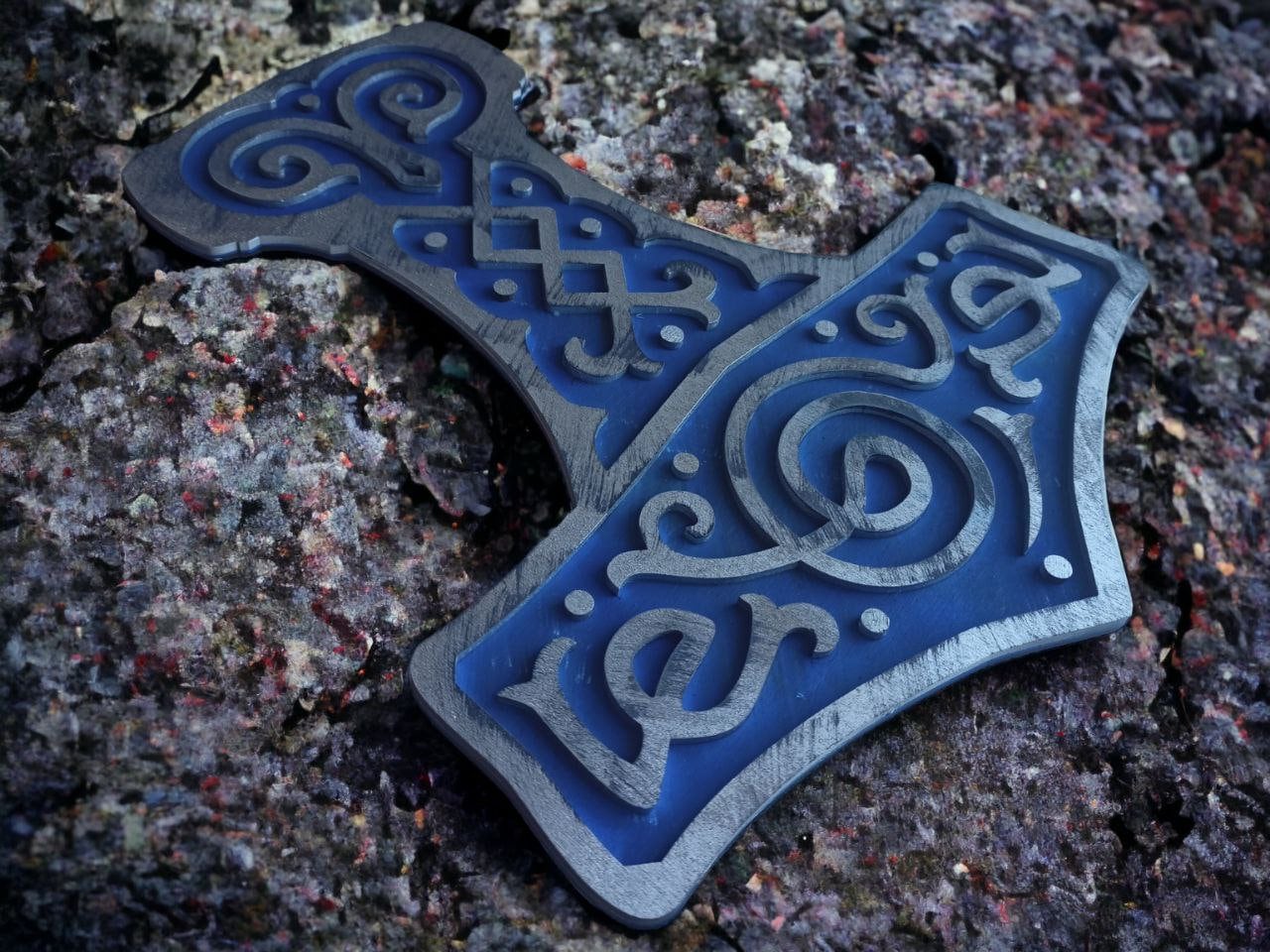 Enchanted Mjolnir - Magical Thor Hammer Laser Cut File - Sacred ...