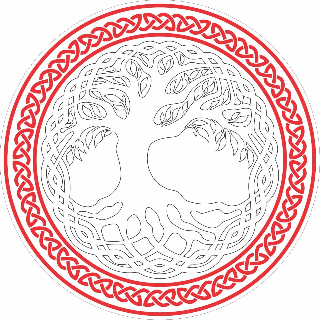 Magical Tree of Life Laser Cut SVG File: Sacred Geometry Glowforge ...