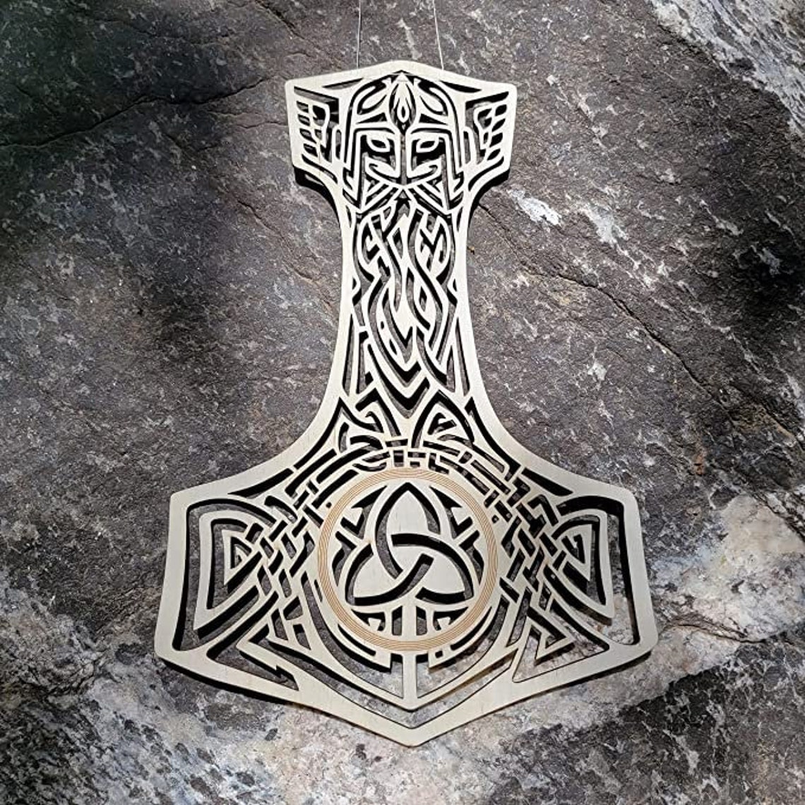 Enchanted Mjolnir - Magical Thor Hammer Laser Cut File - Sacred ...