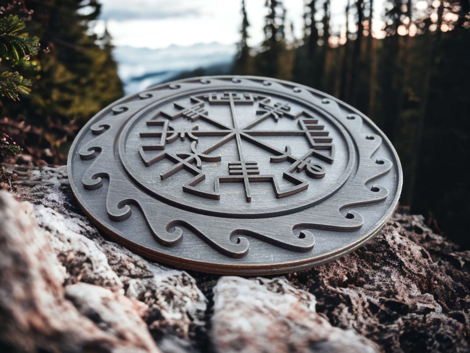 Viking Compass Svg | Engraved Layered Home Art | Laser Cut SVG | Norse ...