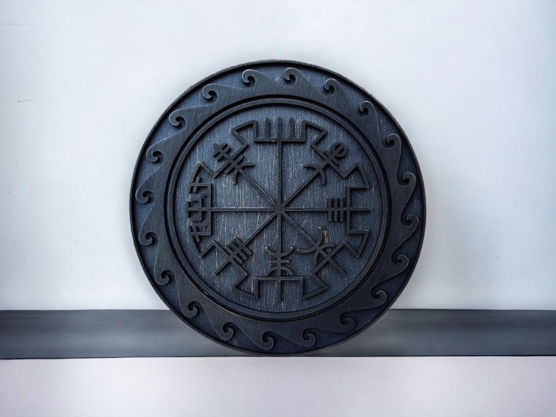 Viking Compass Svg Engraved Layered Home Art Laser Cut SVG Norse ...