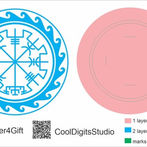 Viking Compass Svg | Engraved Layered Home Art | Laser Cut SVG | Norse ...