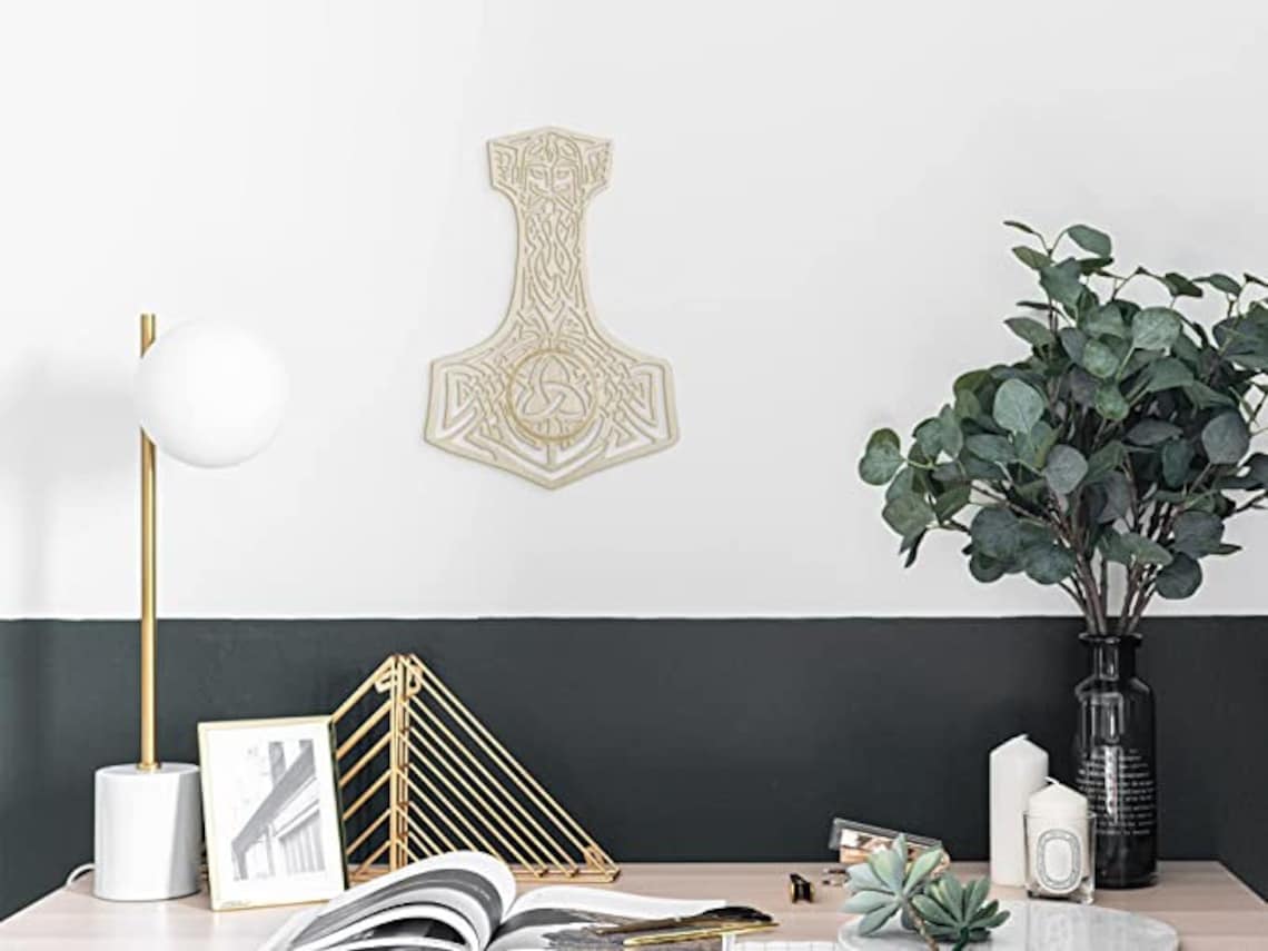 Enchanted Mjolnir - Magical Thor Hammer Laser Cut File - Sacred ...