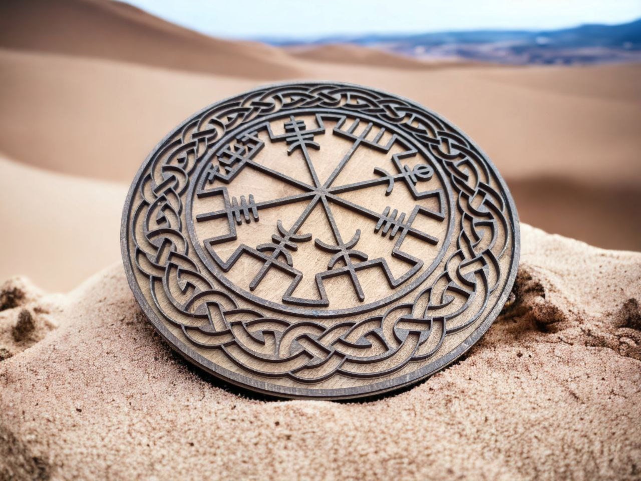 Viking Compass Wall Decor | Engraved Layered Home Art | Laser Cut SVG ...