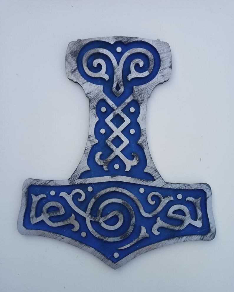 Enchanted Mjolnir - Magical Thor Hammer Laser Cut File - Sacred ...