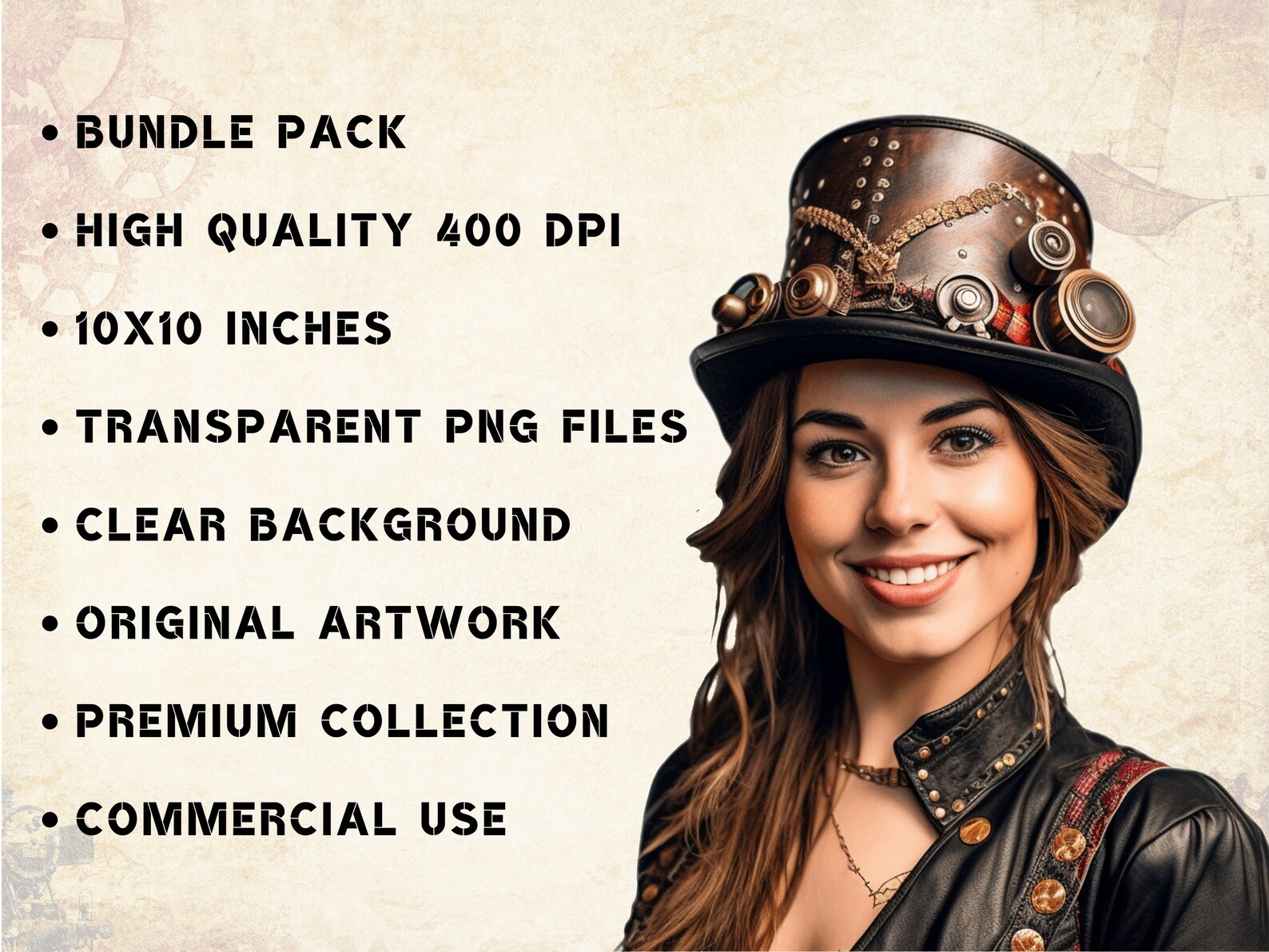 42 PNG Steampunk Ladies Clipart Steampunk PNG Steampunk - Etsy