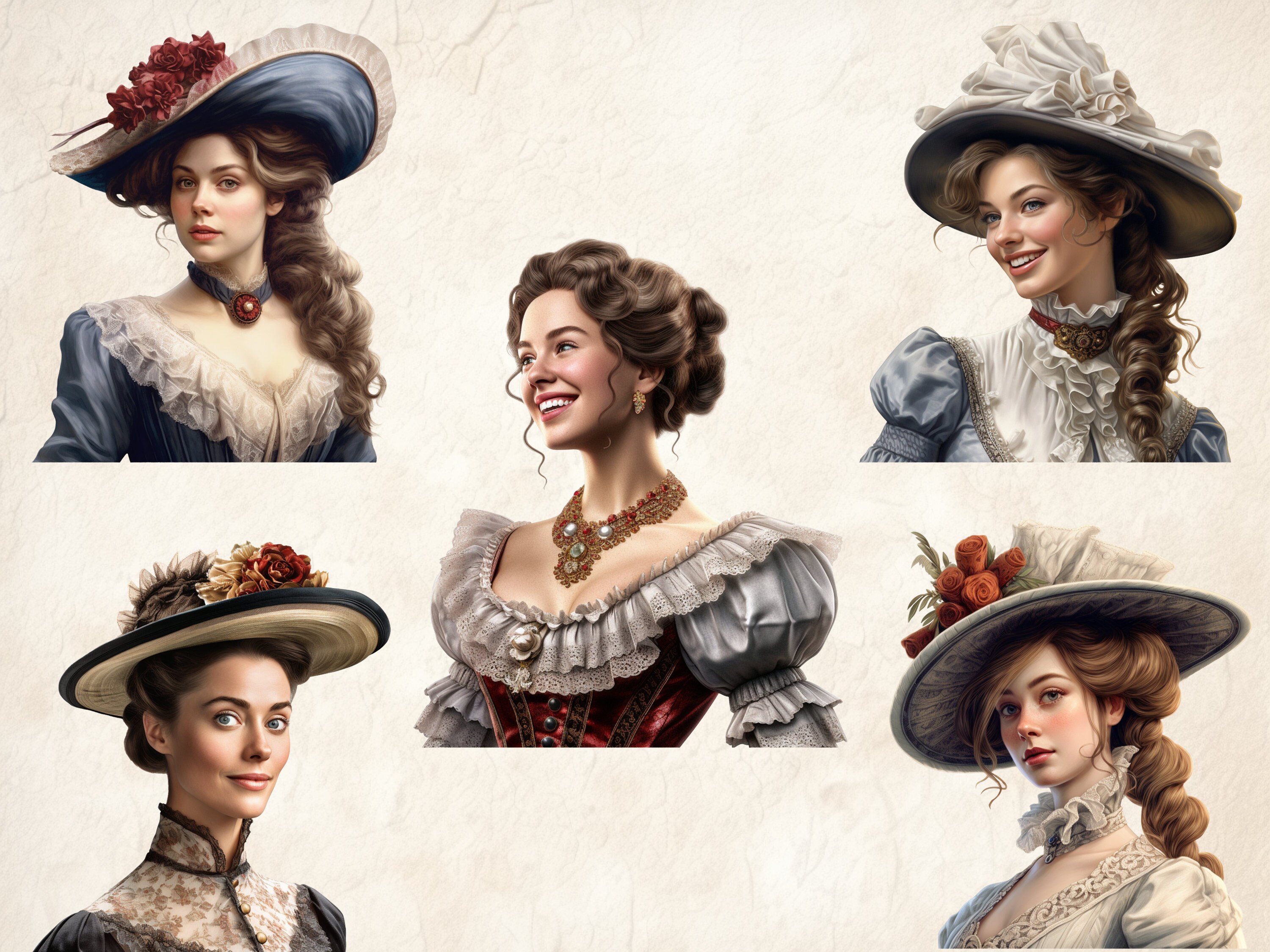 33 PNG Victorian Vintage Lady Watercolor Clipart, Vintage Lady ...