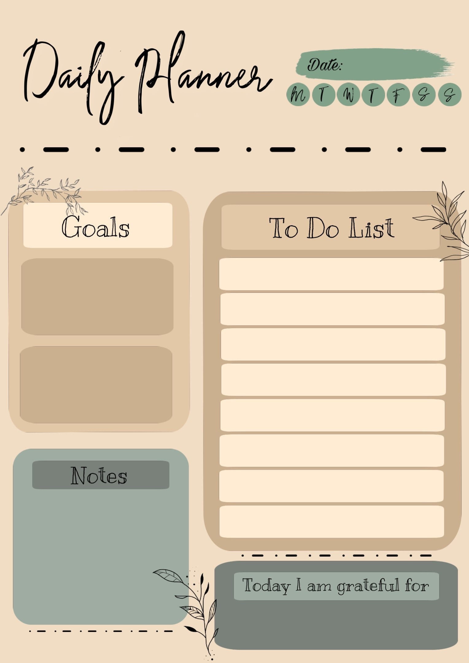 Daily Planner - Etsy