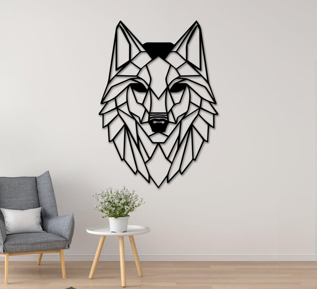 Wolf Art Wolf Wall Hangingmetal Wolf Wall Art Wolf Wall - Etsy UK