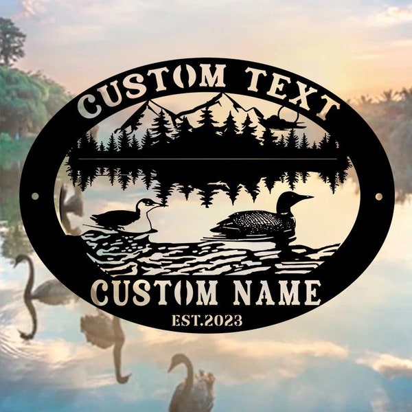 Loon Outdoor Sign Custom - Etsy