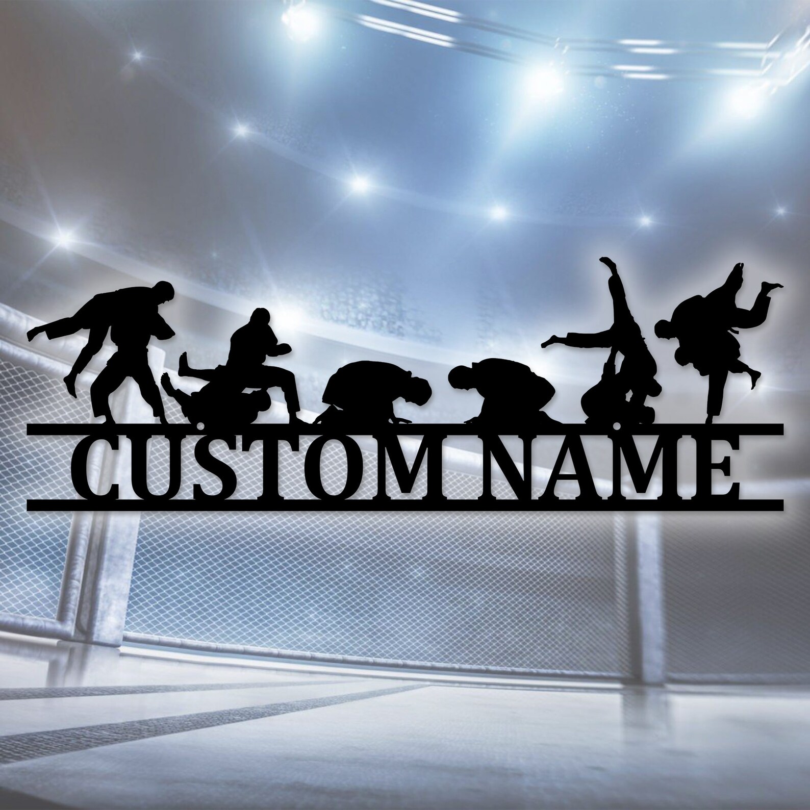 Custom Brazilian Jiu Jitsu Metal Wall Art Martial Arts Sign - Etsy
