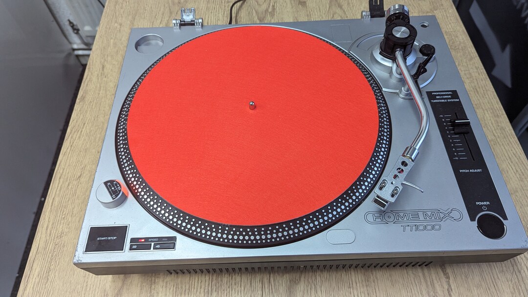 Pure Red Felt Slipmat - 12-inch LP Vinyl DJ Pro Turntable Slip Mat ...