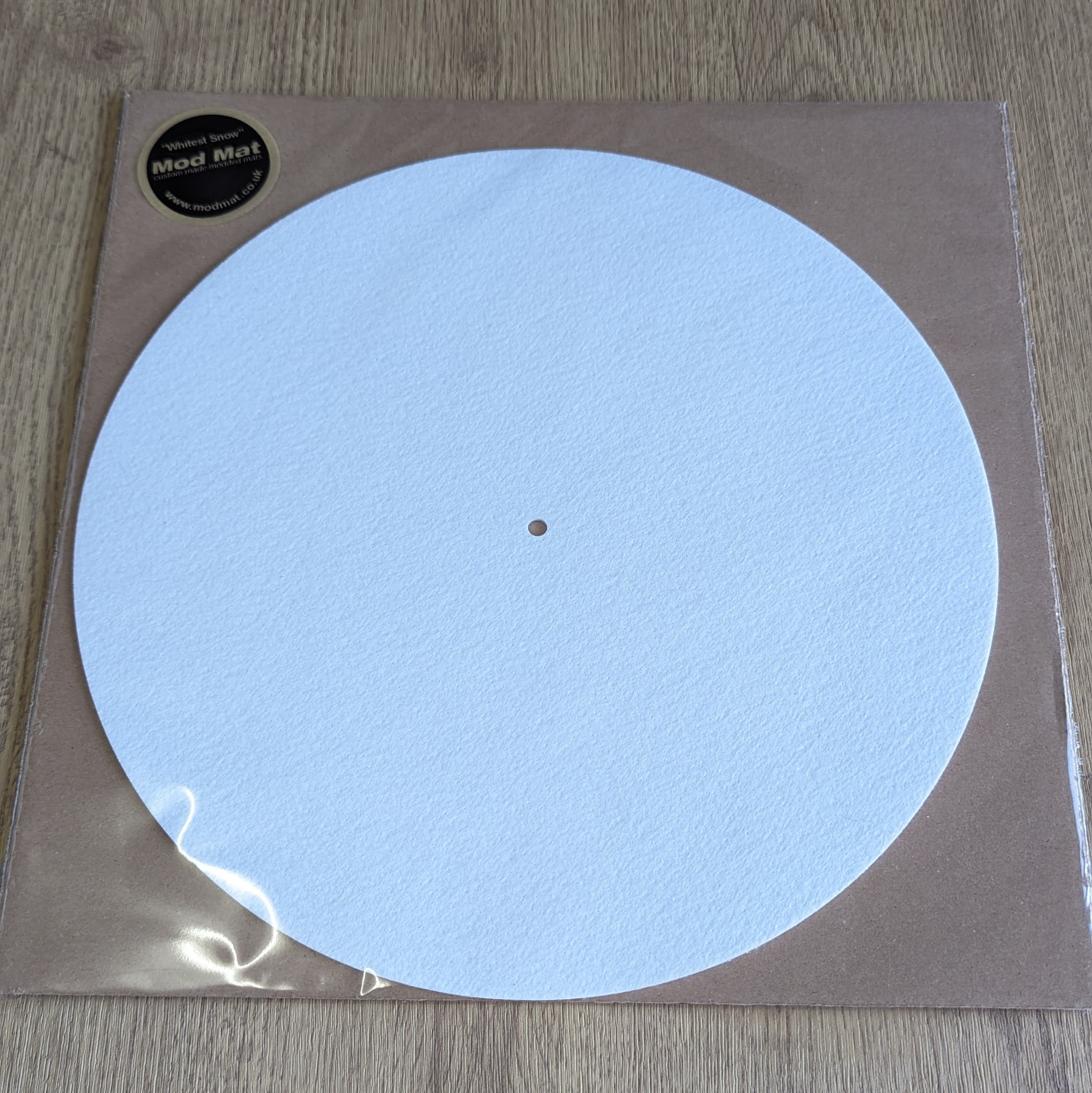 Pure White Felt Slipmat 12-inch LP Vinyl DJ Pro Turntable Slip Mat Record Player Technics 1210 ...