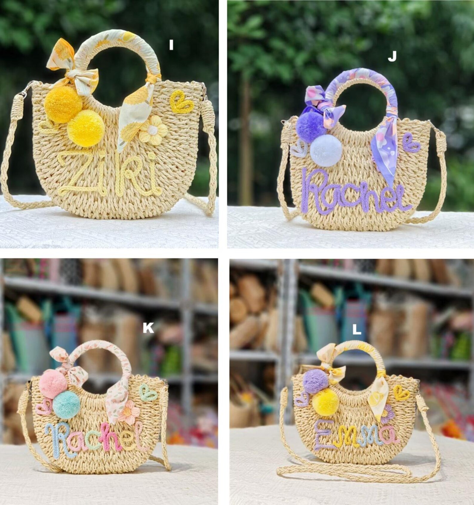 Personalized Straw Beach Bag: Custom Name, Bridal Shower Gift - Etsy