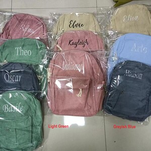 Personalized Embroidered Backpack, Kids Backpack Personalized, Custom ...