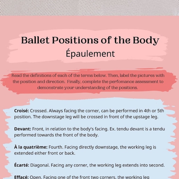 Ballet Positions - Etsy