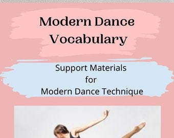 Jazz Dance Vocabulary Materials | Support Materials for Jazz Technique ...