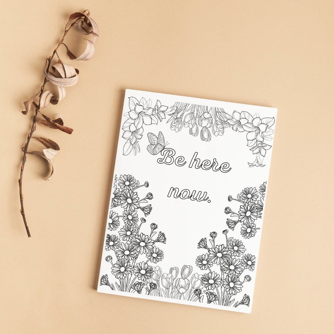 Mindfulness Mantras Coloring Pages | Floral Mandalas | for Adults and ...