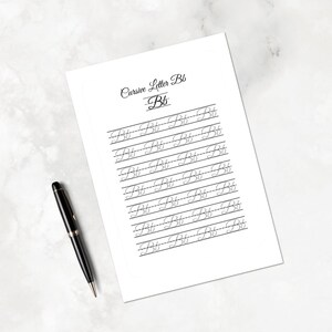 Cursive Handwriting Practice Pages | Cursive Alphabet for Adults and ...