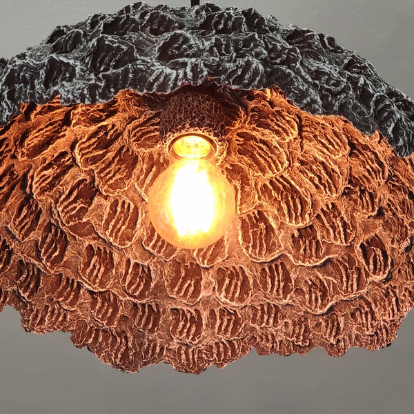 Paper Mache Lamp - Etsy