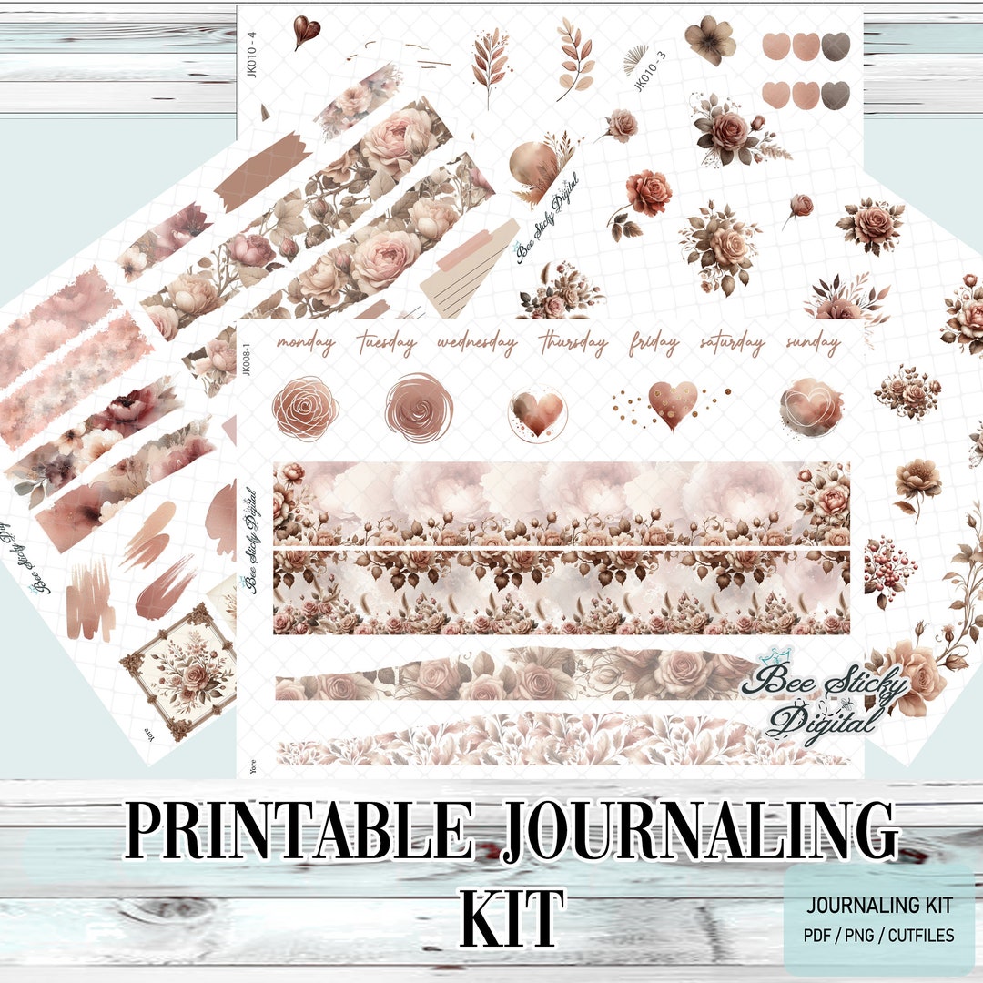 Printable Digital Download Journaling Sticker Kit Victorian Vintage ...