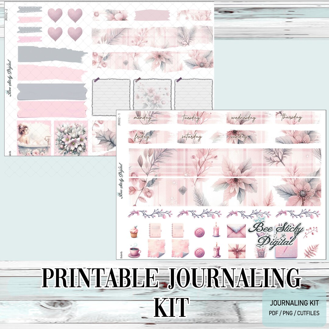 Printable Digital Download Journaling Sticker Kit Winter Sweater ...