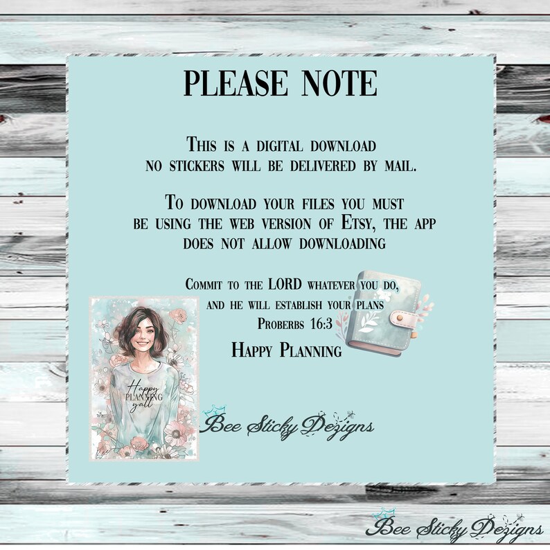 Printable Footnote Scripts & Washi Strips Sticker Kit Desert Theme ...