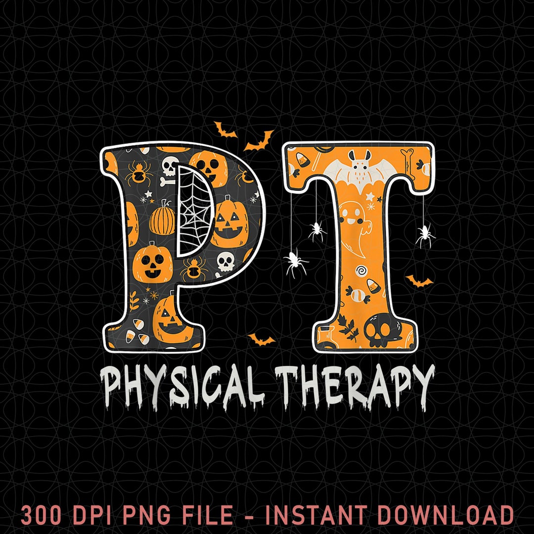 Halloween Physical Therapy PNG, Spooky Mental Health Matter, Spooky PT ...