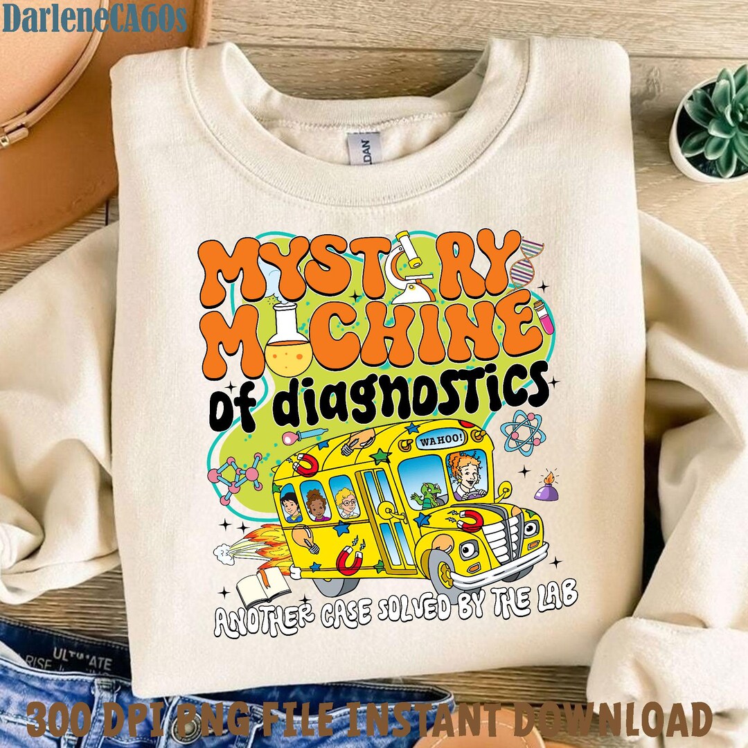 Lab Week 2025 Mystery Machine Png, Mystery Machine of Diagnostics Png ...