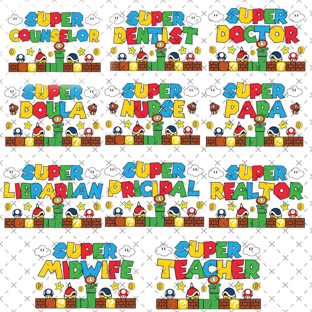 Custom Super Game Job Png Bundle, Doctor PNG, Teacher Game PNG, Nurse ...