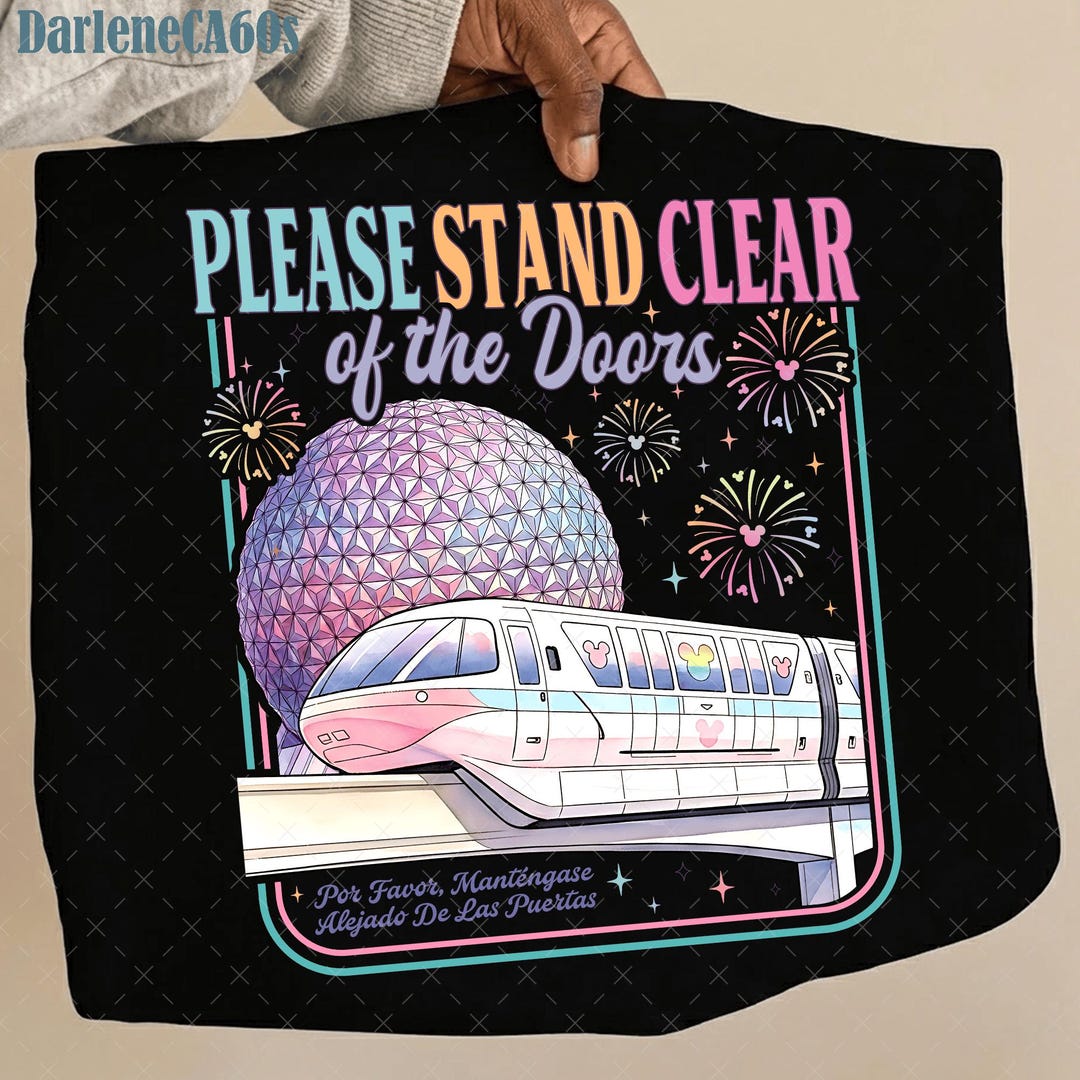 Please Stand Clear of the Doors PNG Digital Download, Magic Monorail ...