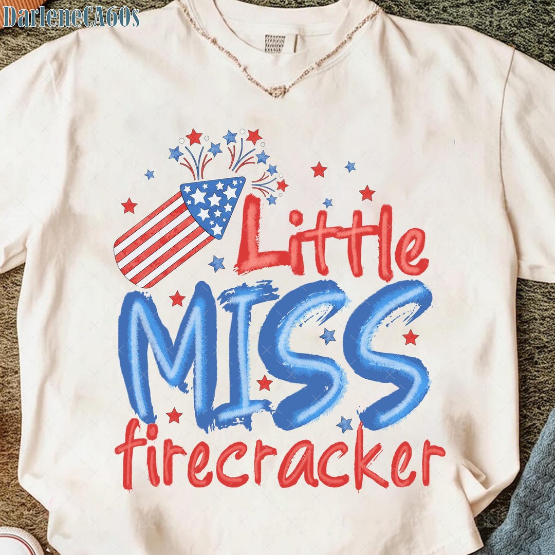 Little Miss Firecracker Png, 4th July Png Kids Toddler, Little Mister ...
