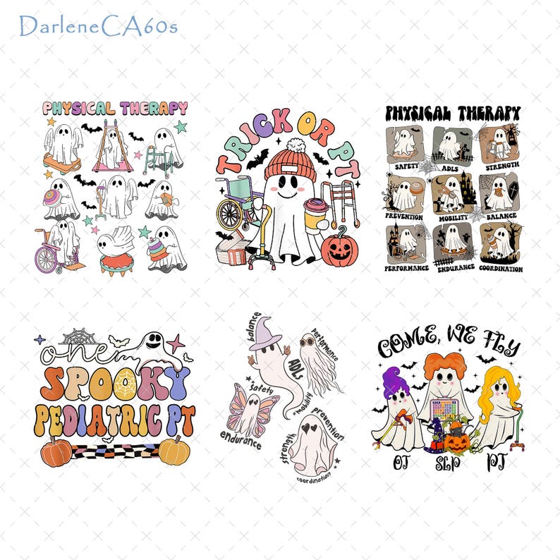 Halloween Physical Therapy Bundle Png, Spooky Mental Health Matter ...