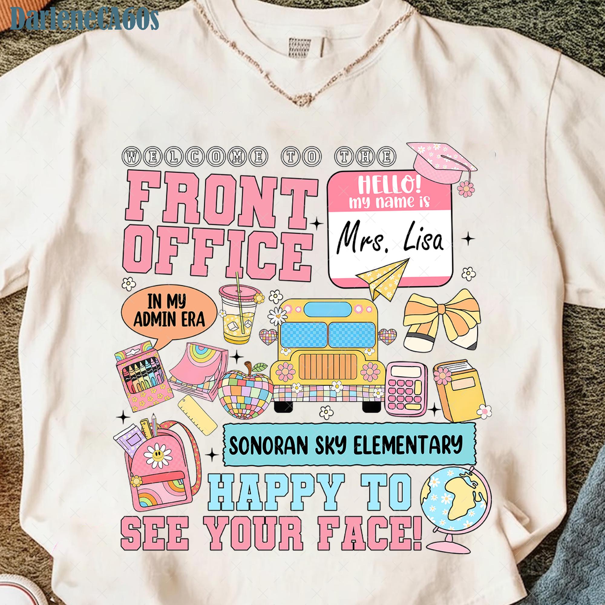 Retro in My Admin Era Custom Name Png, Back to School Png, Welcome to ...