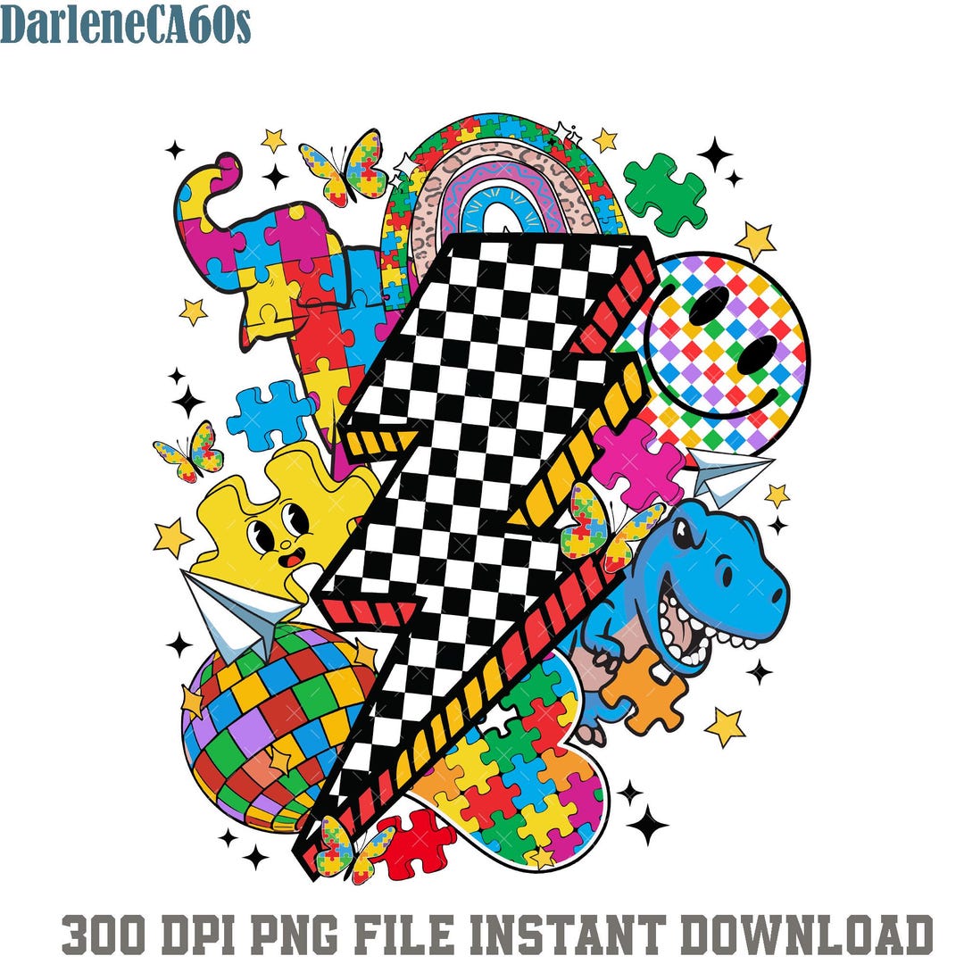 Lightning Bolt Autism Awareness Png, Autism Awareness Png, Autism Quote ...