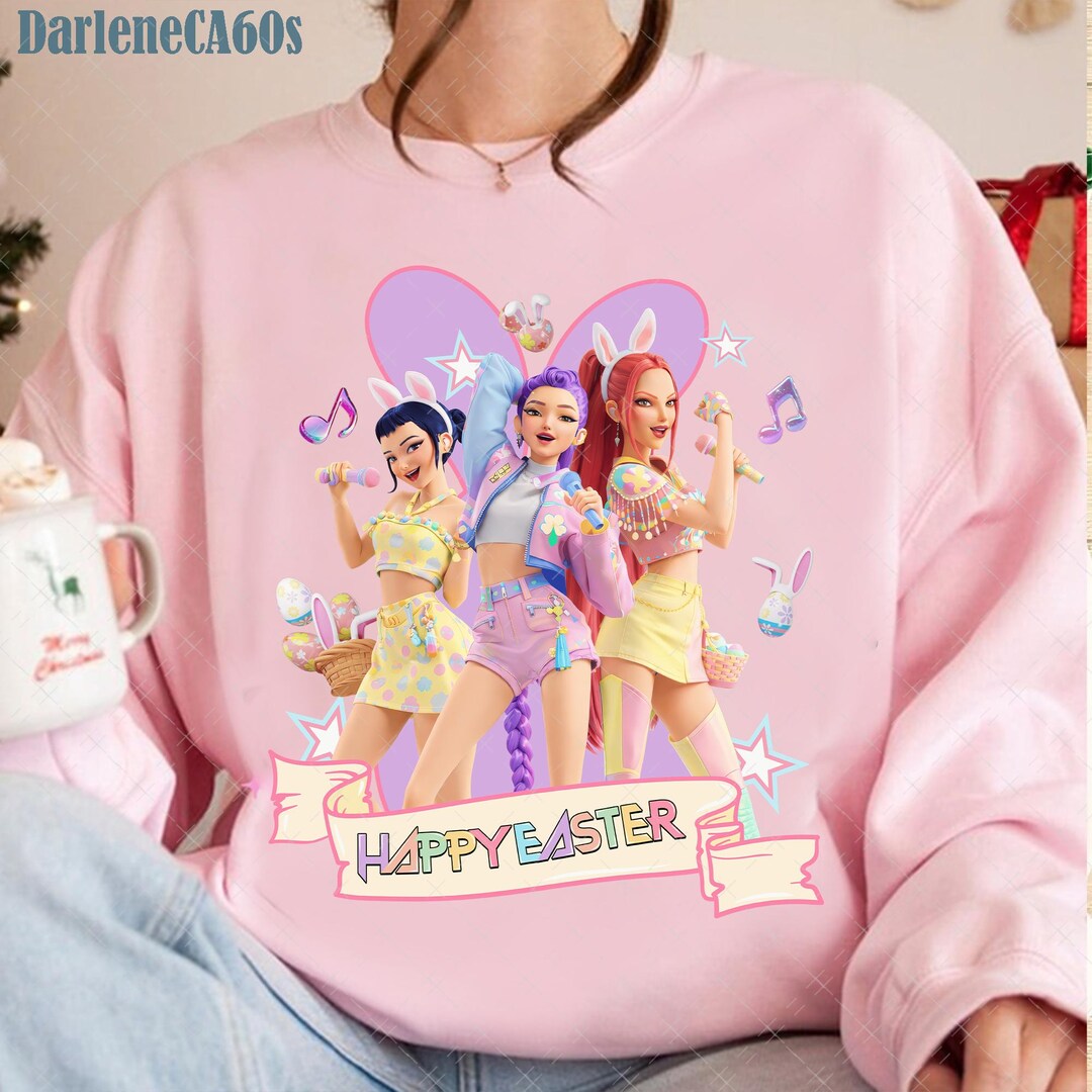 Happy Easter Huntrix PNG, Kpop Huntrix Easter Day PNG, Huntrix Anime ...