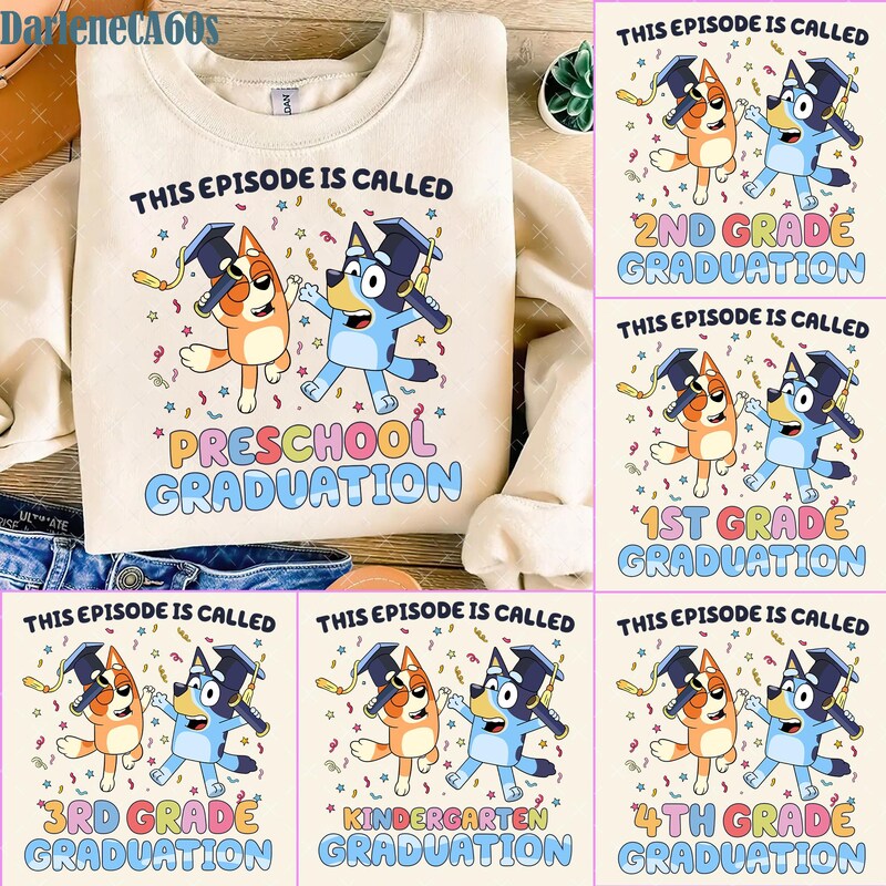 Bluey Graduation Svg - Etsy