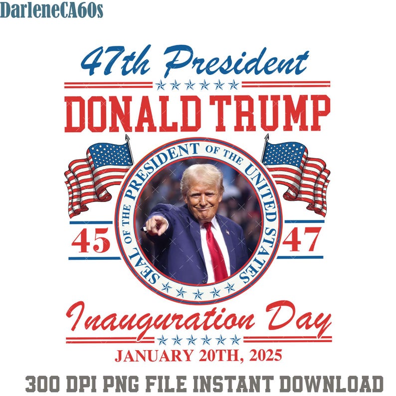Donald Trump Inauguration Day 2025 Png, 47th US President Inauguration ...