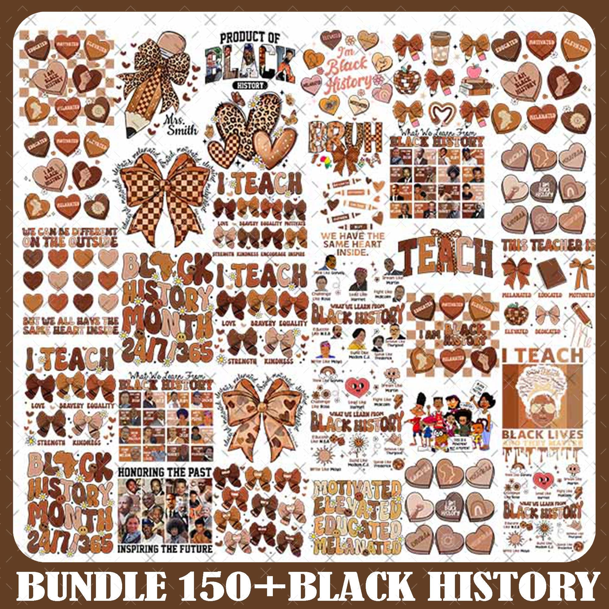 150+ Black History Month Png Bundle, Juneteenth Png Bundle, Black ...