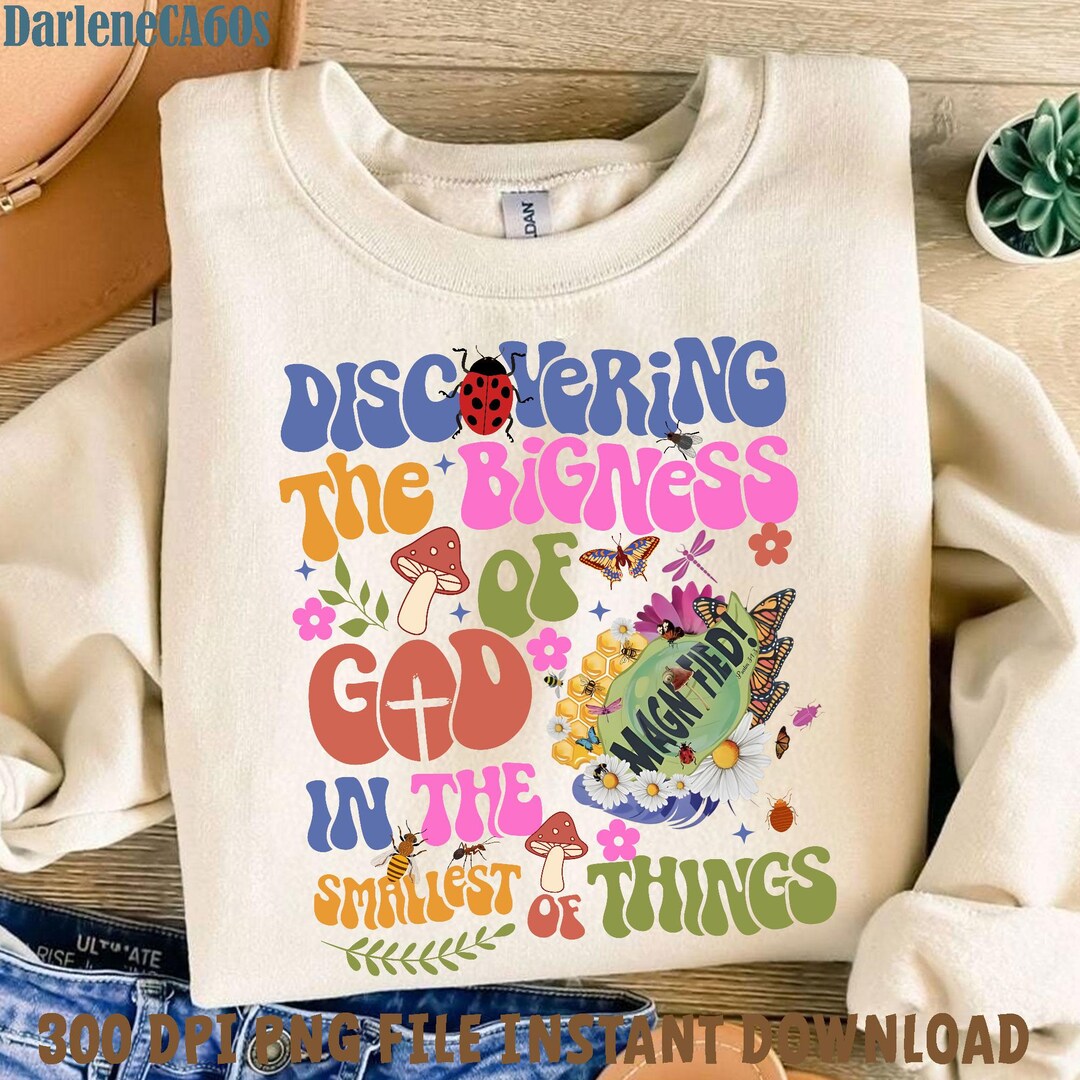 Discovering the Bigness of God PNG, Christian Quote Png, Floral Design ...