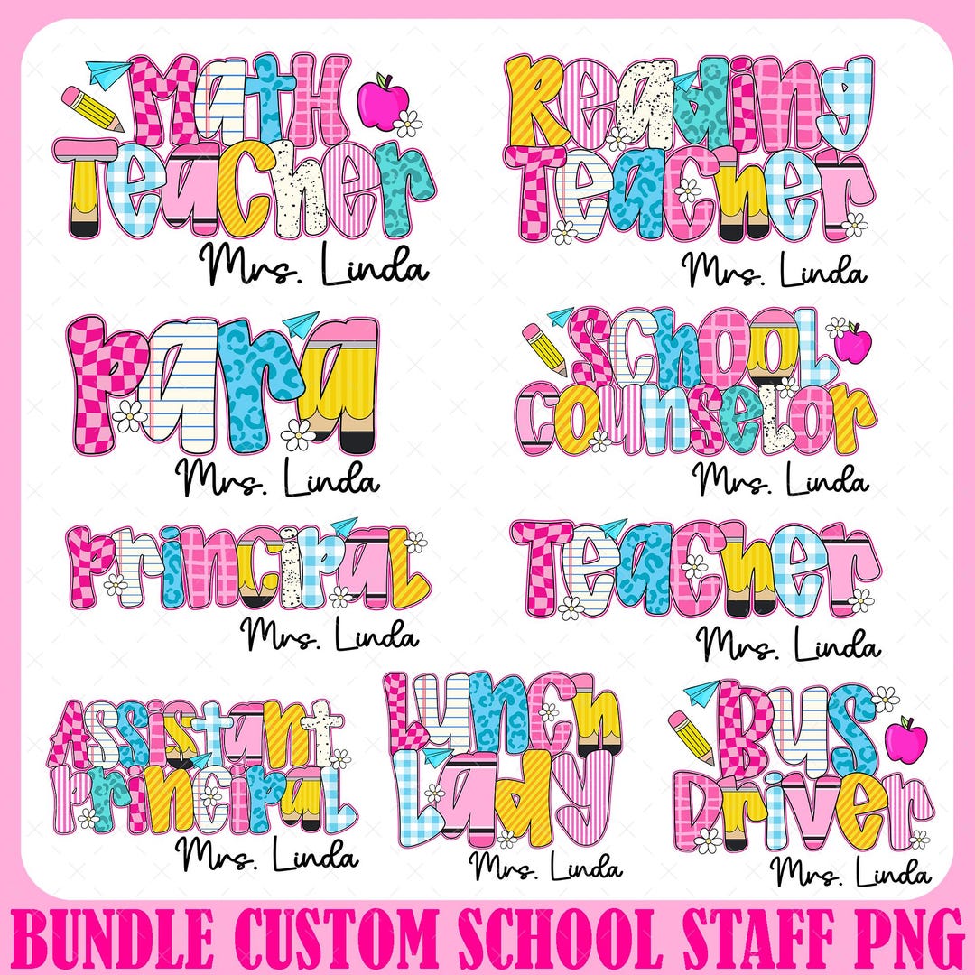18+ School Occupation Png Bundle, Teacher Assistant Png, Para ...